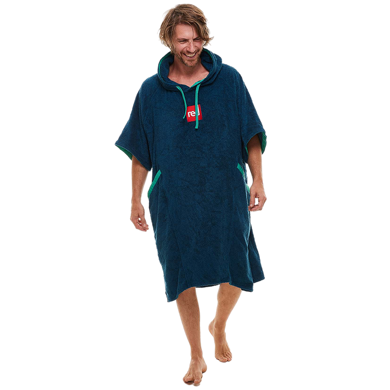 Men's Towelling Change Robe - Navy