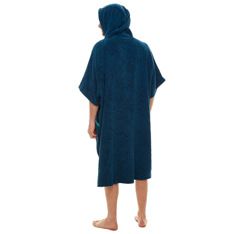Men's Towelling Change Robe - Navy