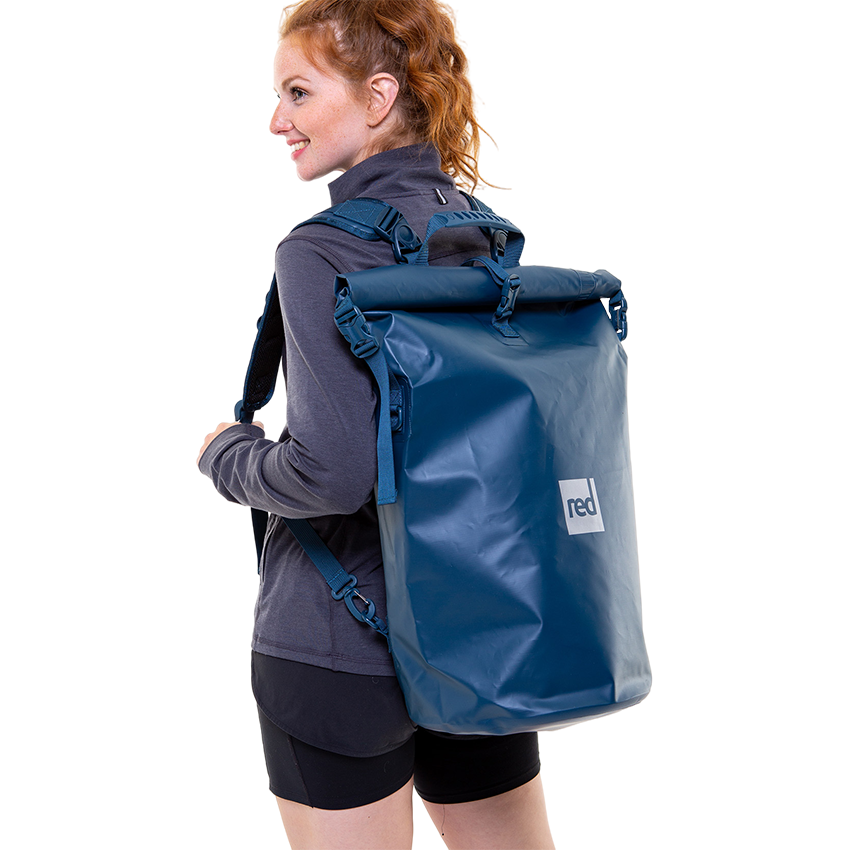 Waterproof Roll Top Dry Bag Backpack - Deep Blue – Outfitters Ltd